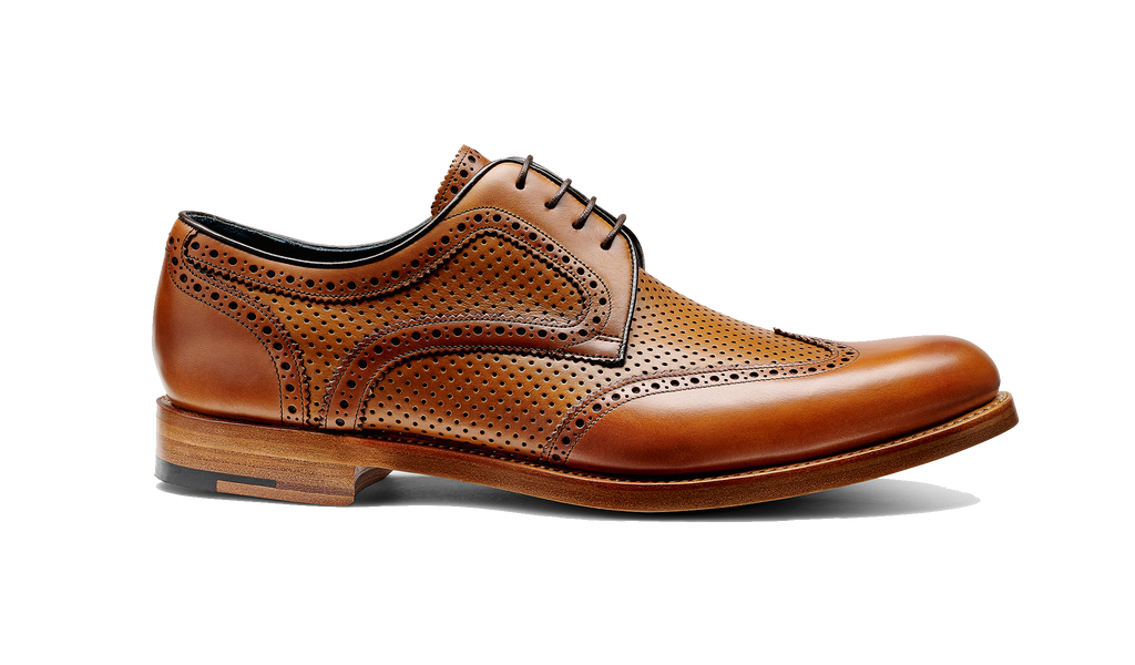 Dowd - Cedar Calf Perf | Barker Shoes Outlet