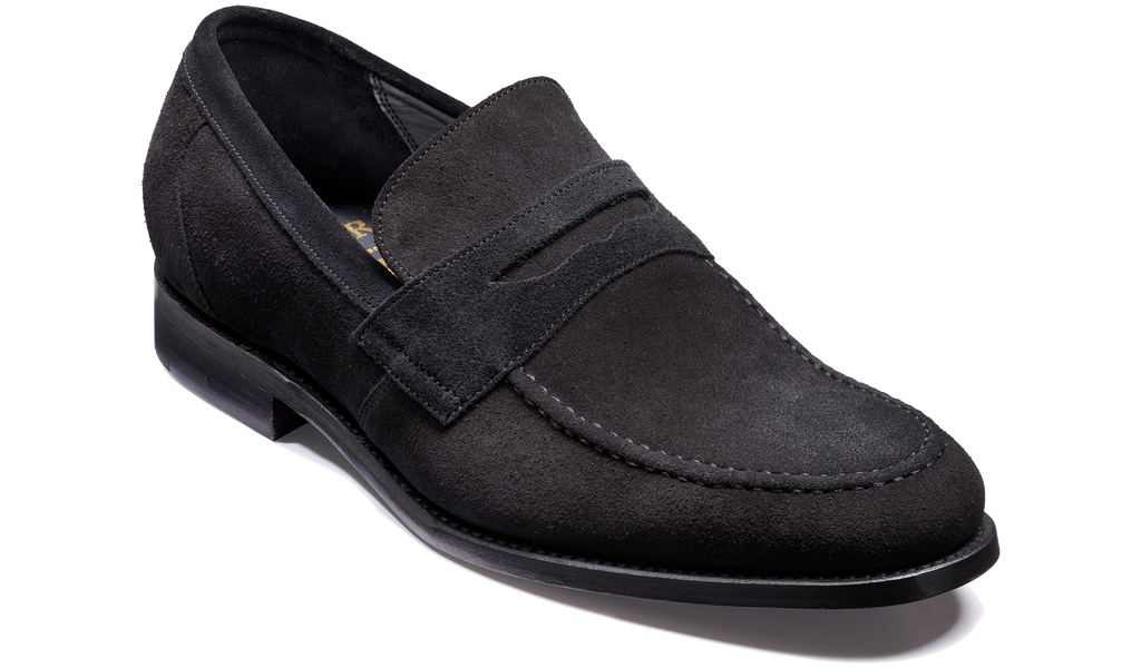 Warner - Black Suede | Barker Shoes Outlet