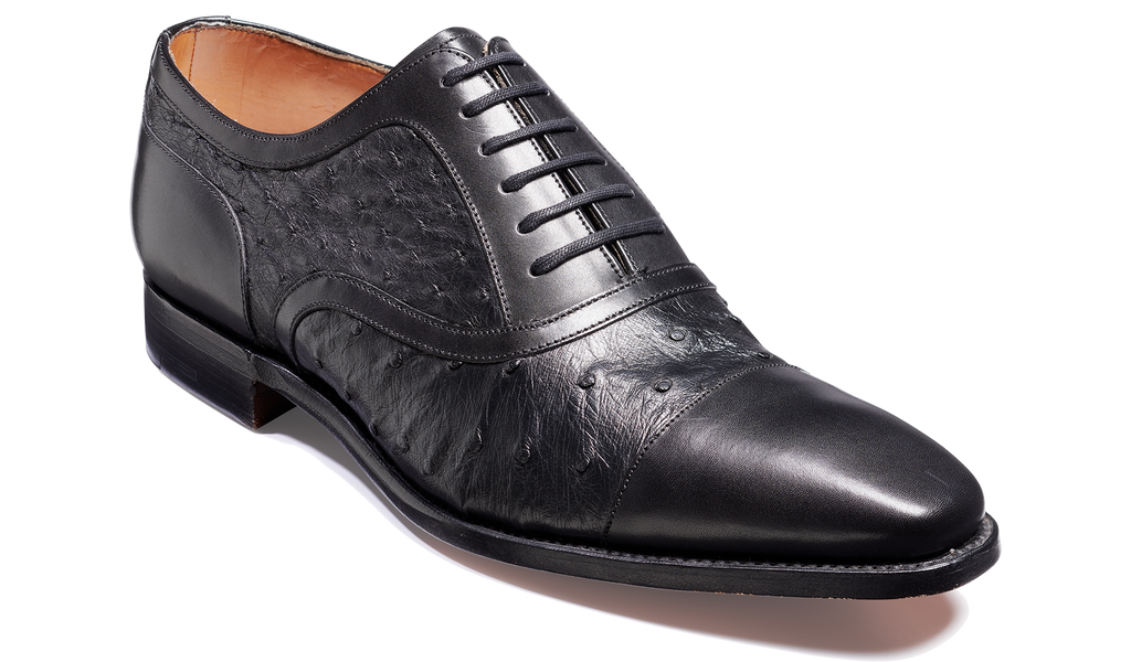 Puccini - Black Calf / Ostrich | Barker Shoes Outlet
