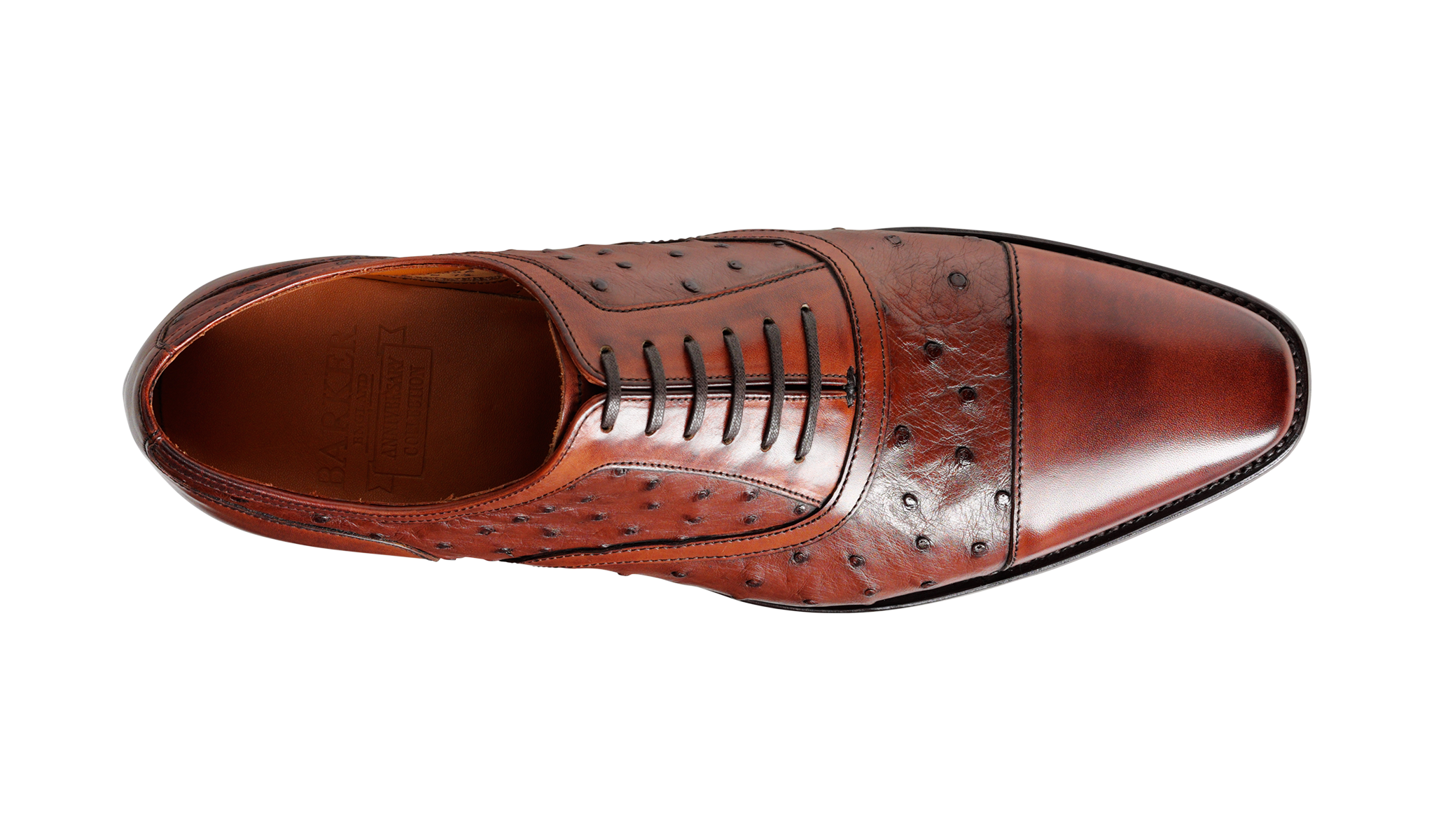 Puccini – Brown Calf / Ostrich (Factory Second) | Barker Shoes Outlet
